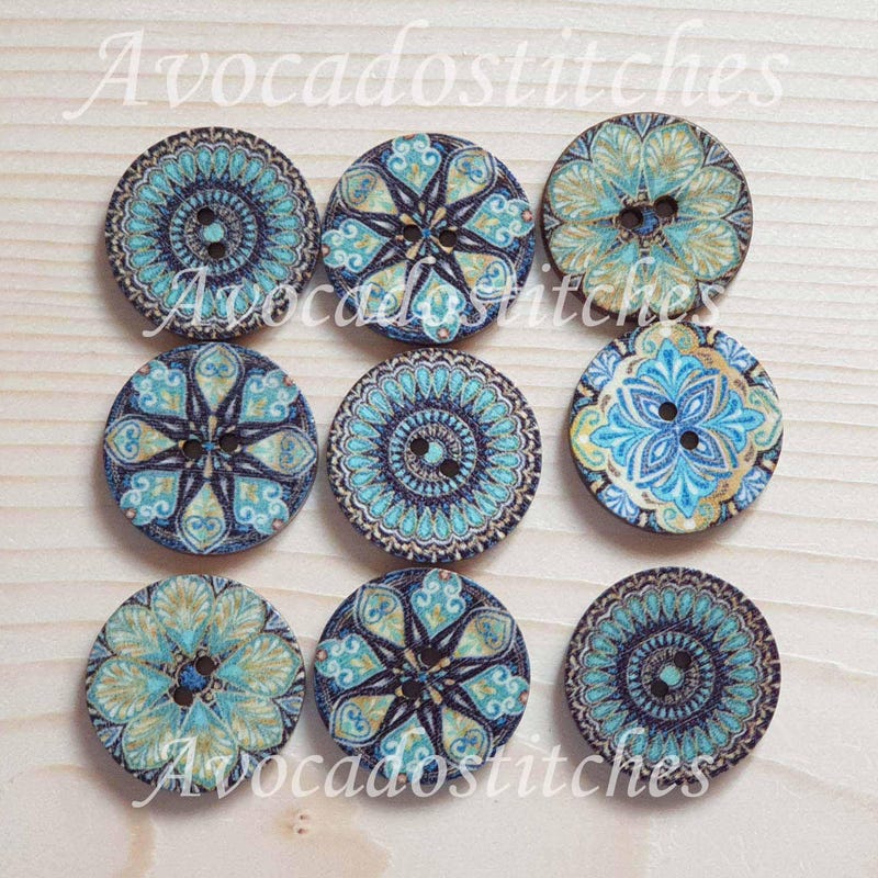 Bohemian Buttons - Etsy