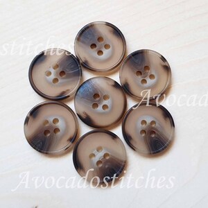 RESIN VINTAGE Tortoise Shell / 15-30mm / Resin Buttons / Sewing Buttons ...