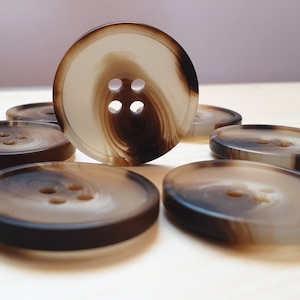 RESIN VINTAGE Tortoise Shell / 15-30mm / Resin Buttons / Sewing Buttons ...