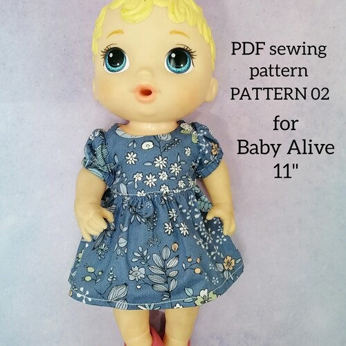 Jumpsuit Sewing Pattern for Baby Alive 11 - Etsy