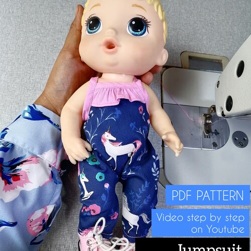 Jumpsuit Sewing Pattern for Baby Alive 11 - Etsy
