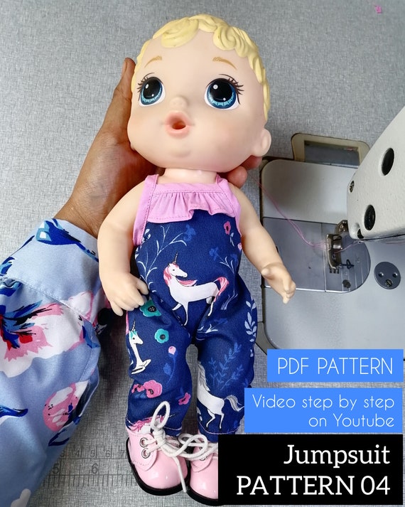 Jumpsuit Sewing Pattern for Baby Alive 11 - Etsy