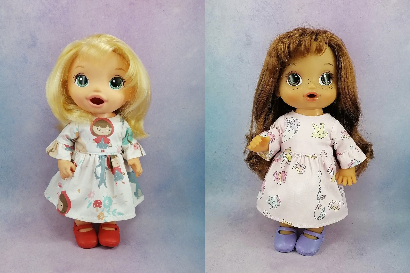 Bell Sleeve Dress Sewing Pattern For Baby Alive 12 Etsy