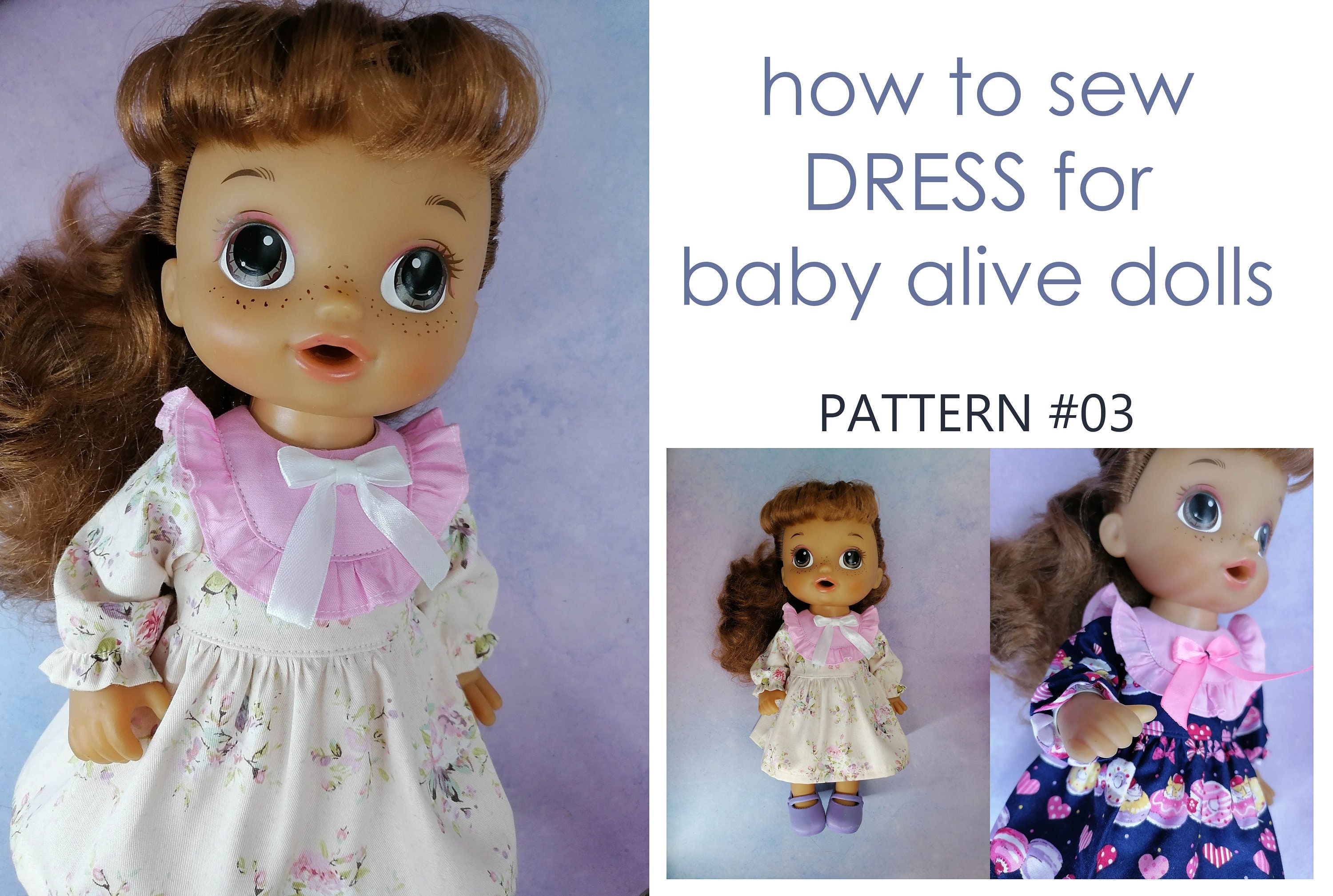 Baby Alive 12 Sewing Patterns Clothes Carnation Dress - Etsy