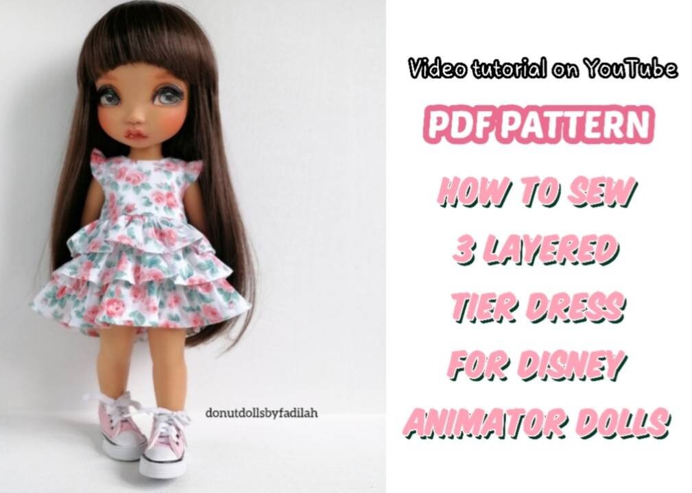 Sewing Pattern 03 3 Layered Tier Dress for 16 - Etsy