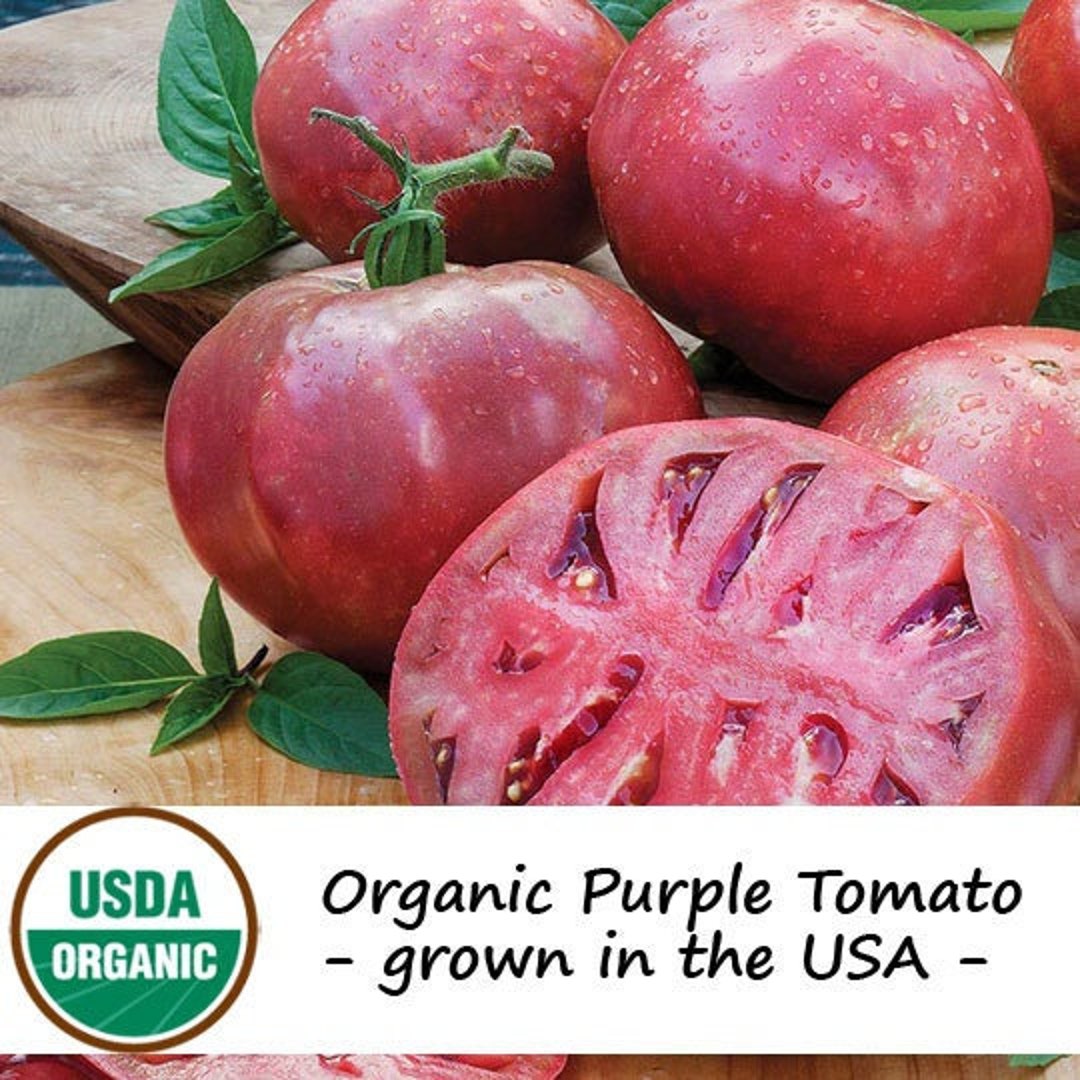20 Organic Cherokee Purple Heirloom Tomato Vegetable Seeds - Etsy