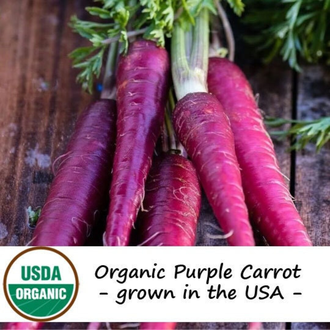 150 Organic Cosmic Purple Carrot Vegetable Seeds - Etsy
