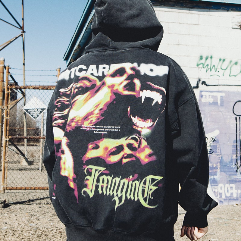 Mens Streetwear Graphic Hoodie - Etsy