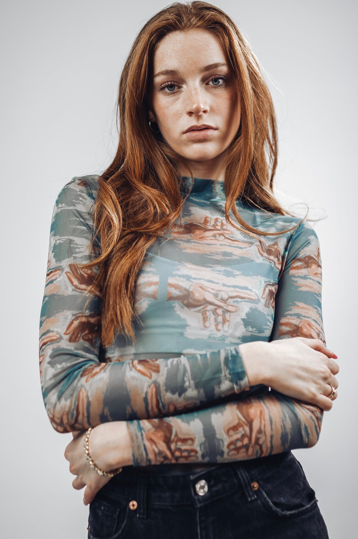 Mesh Long Sleeve Bodysuit Second Skin Top Transparent - Etsy