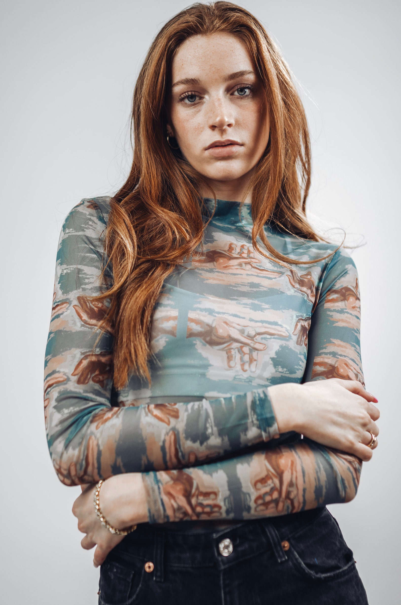 Mesh Long Sleeve Bodysuit Second Skin Top Transparent - Etsy