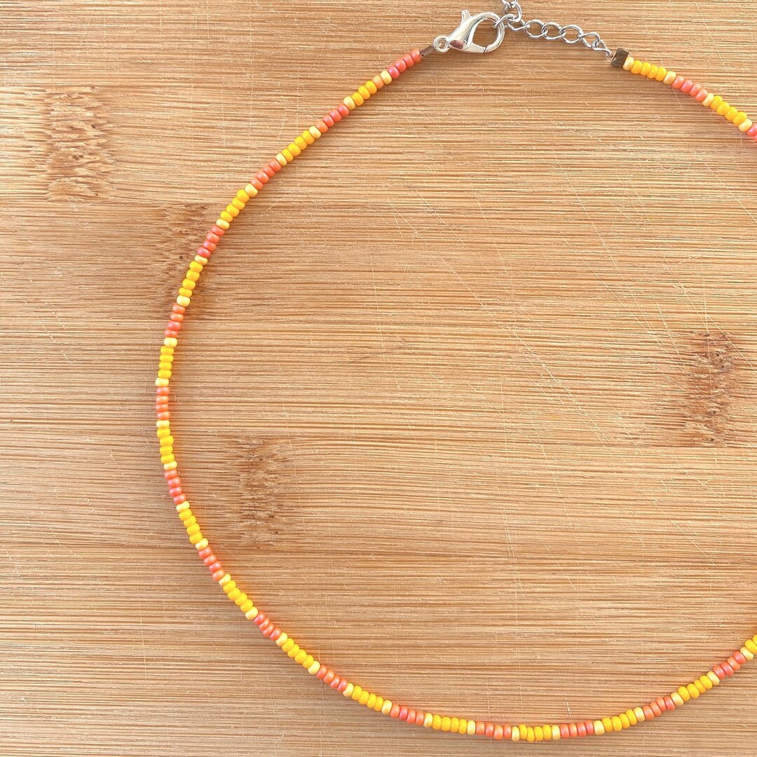 Joyful Women’s Seed Bead Necklace - Etsy