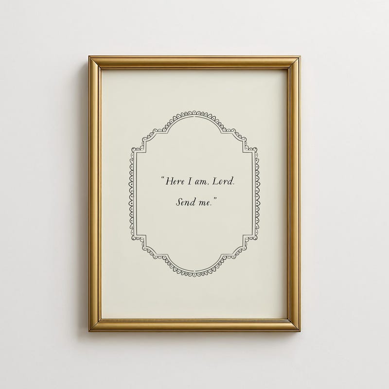 Here I Am Lord - Etsy