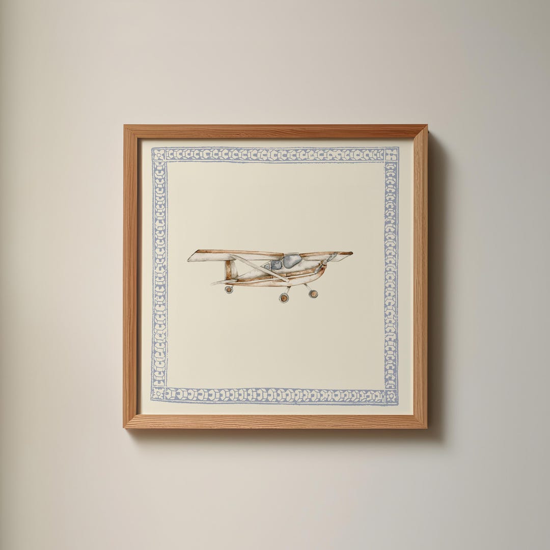 Airplane Square Print, INSTANT Digital Downloadable Wall Art, Trendy ...