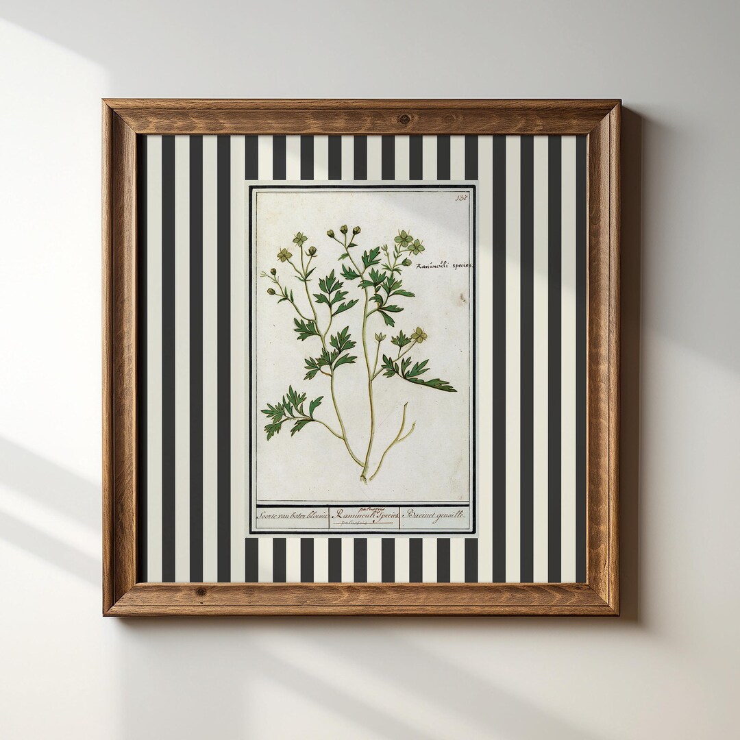 Vintage Greenery Square 1x1 Print, INSTANT Digital Downloadable Wall ...