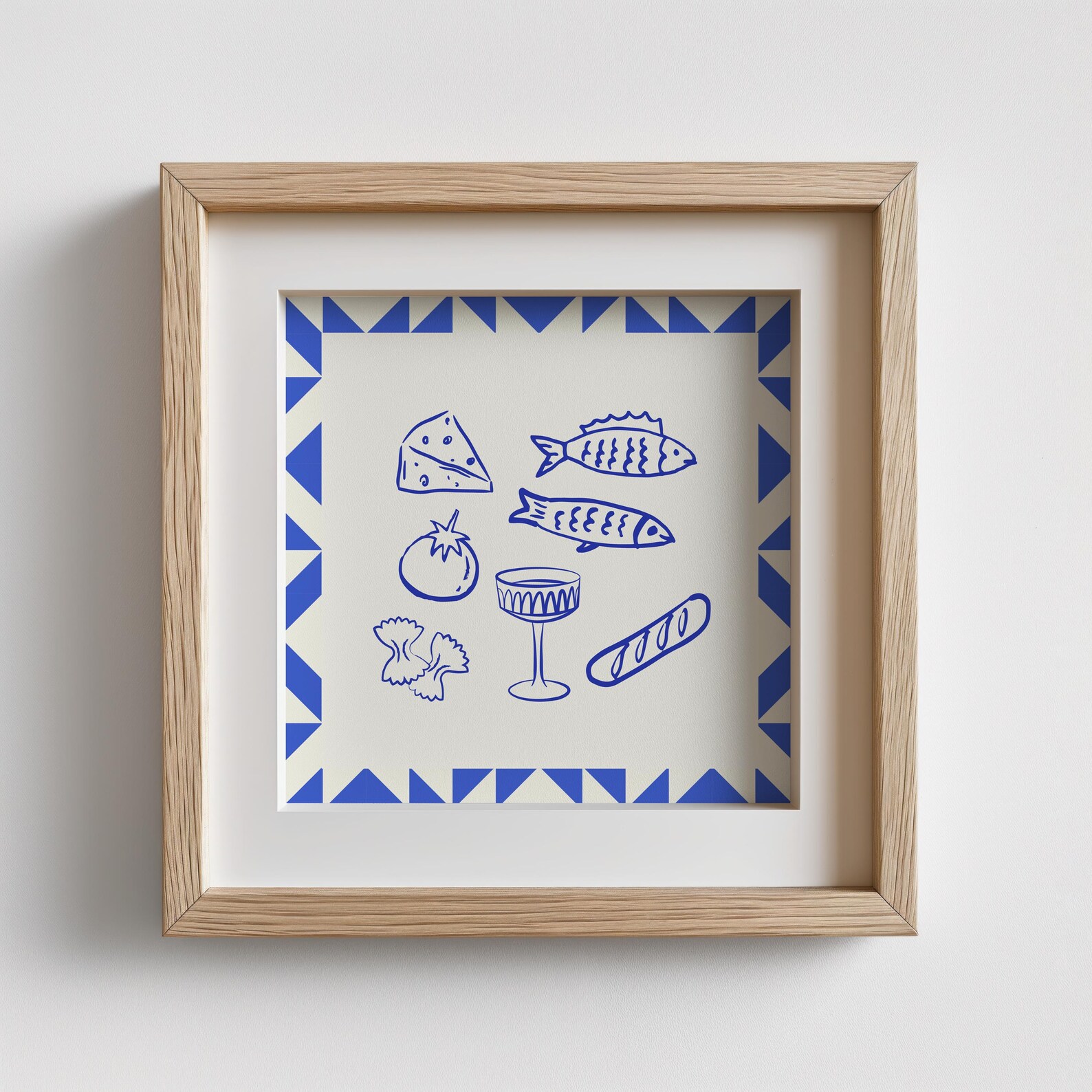 Italian Dinner Line Illustration Print, INSTANT Digital Downloads, Wall ...