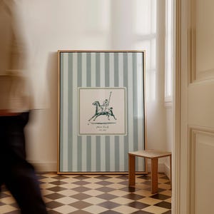 Polo Club, Digital Print, Wall Art, Trendy Decor, Game Room, Country ...