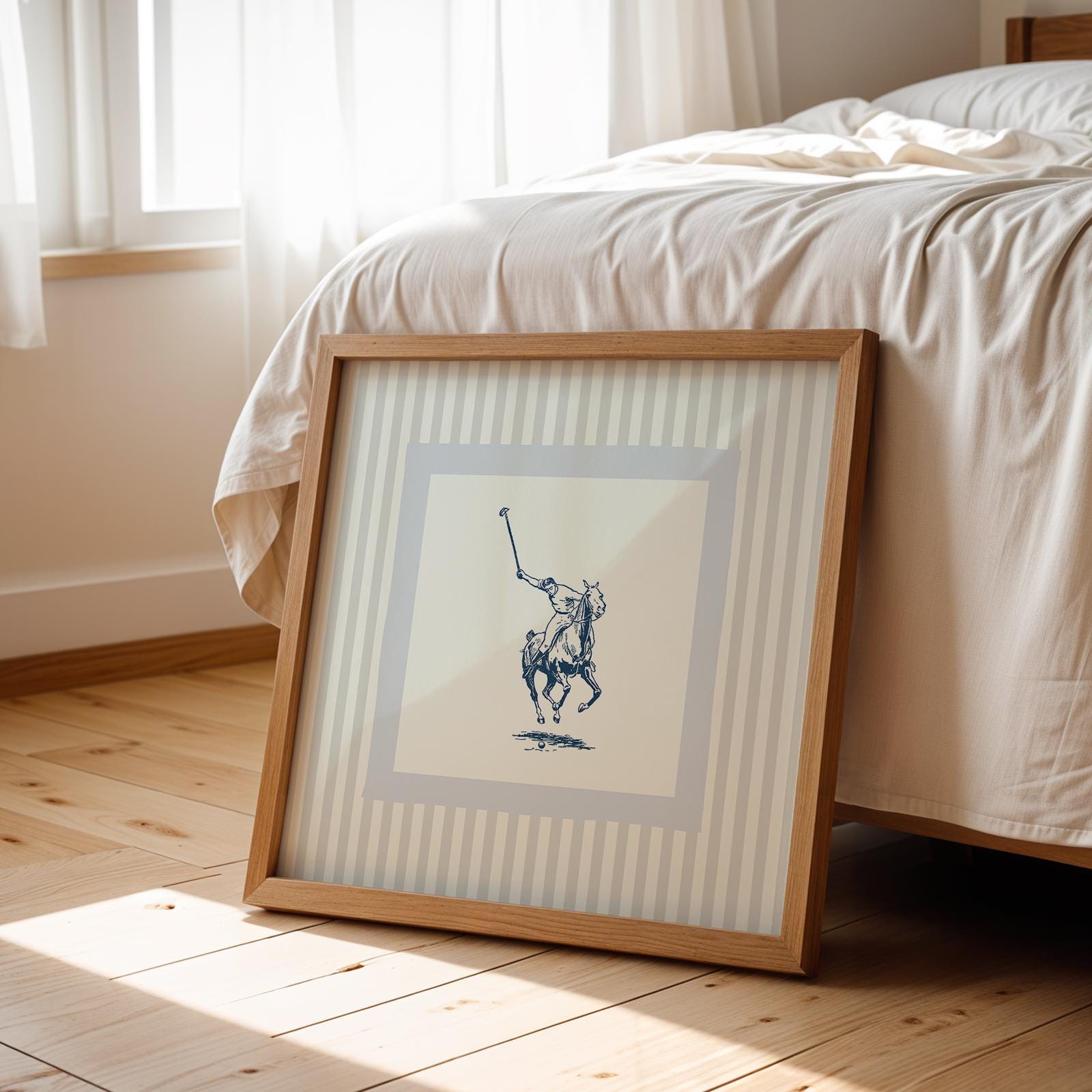 Gray Striped Polo Square Print, INSTANT, Digital Download Wall Art ...