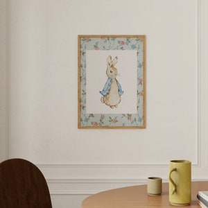 Peter Rabbit Print, Digital Wall Art, Trendy Decor, Abstract Vintage ...