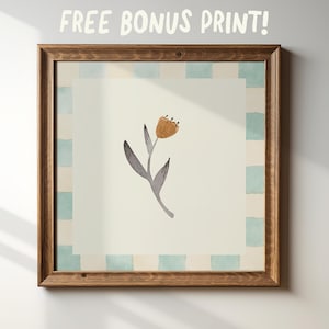 Blue Abstract Dove Art Print: Square Nursery Decor, Digital Downloads ...
