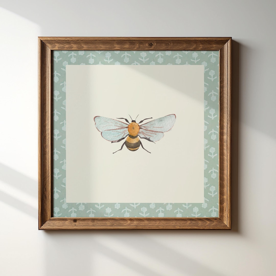 Mint Millie Bumblebee, Digital Download, Wall Art, Trendy Decor ...