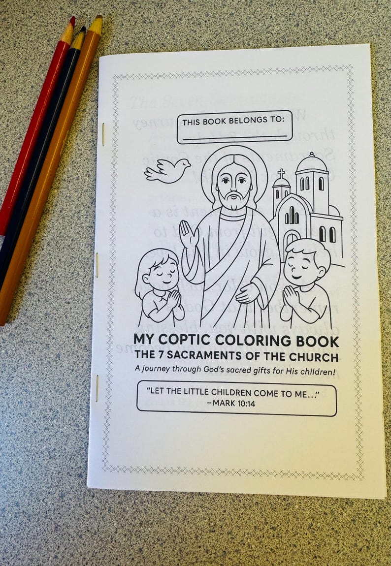 Coptic Orthodox Holy Sacraments Coloring Book - Etsy