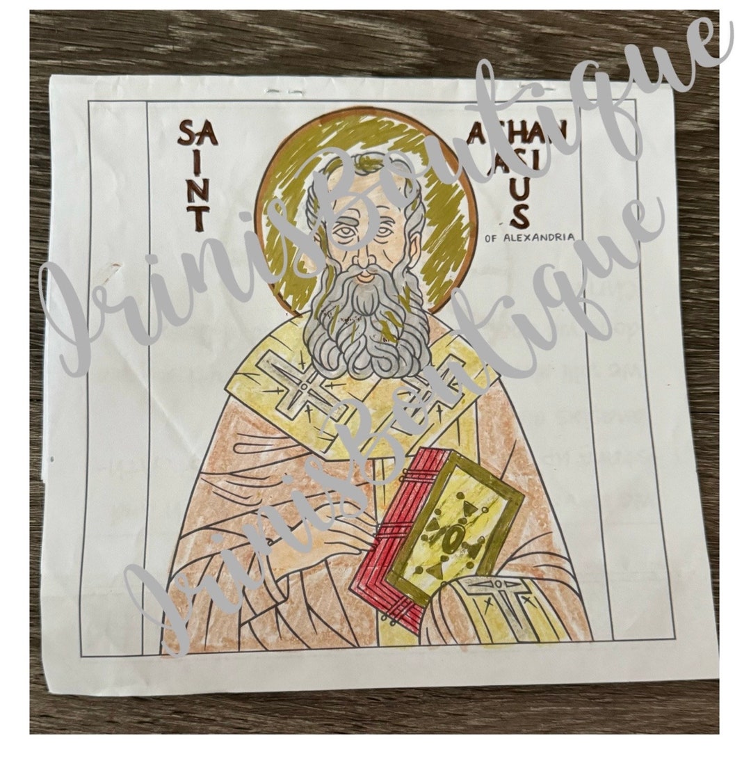 Orthodox Saints Flipbook-sunday School Visual Aid; Saint Athanasius the ...