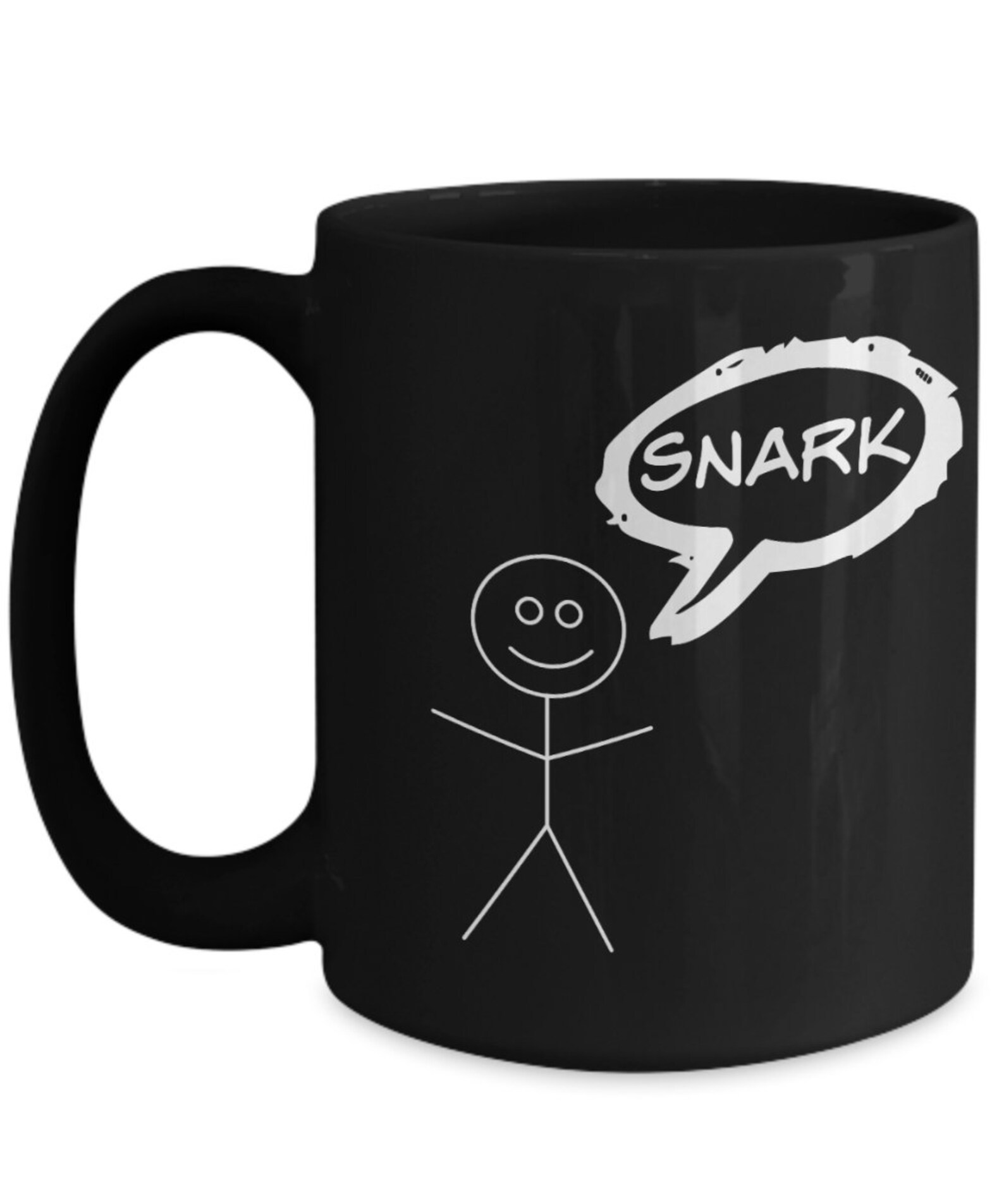 Funny Coffee Mug | Snark (stick Figure) | Sassy Cup Gift for Family or ...