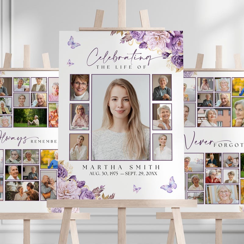 Funeral Memorial Posters - Etsy