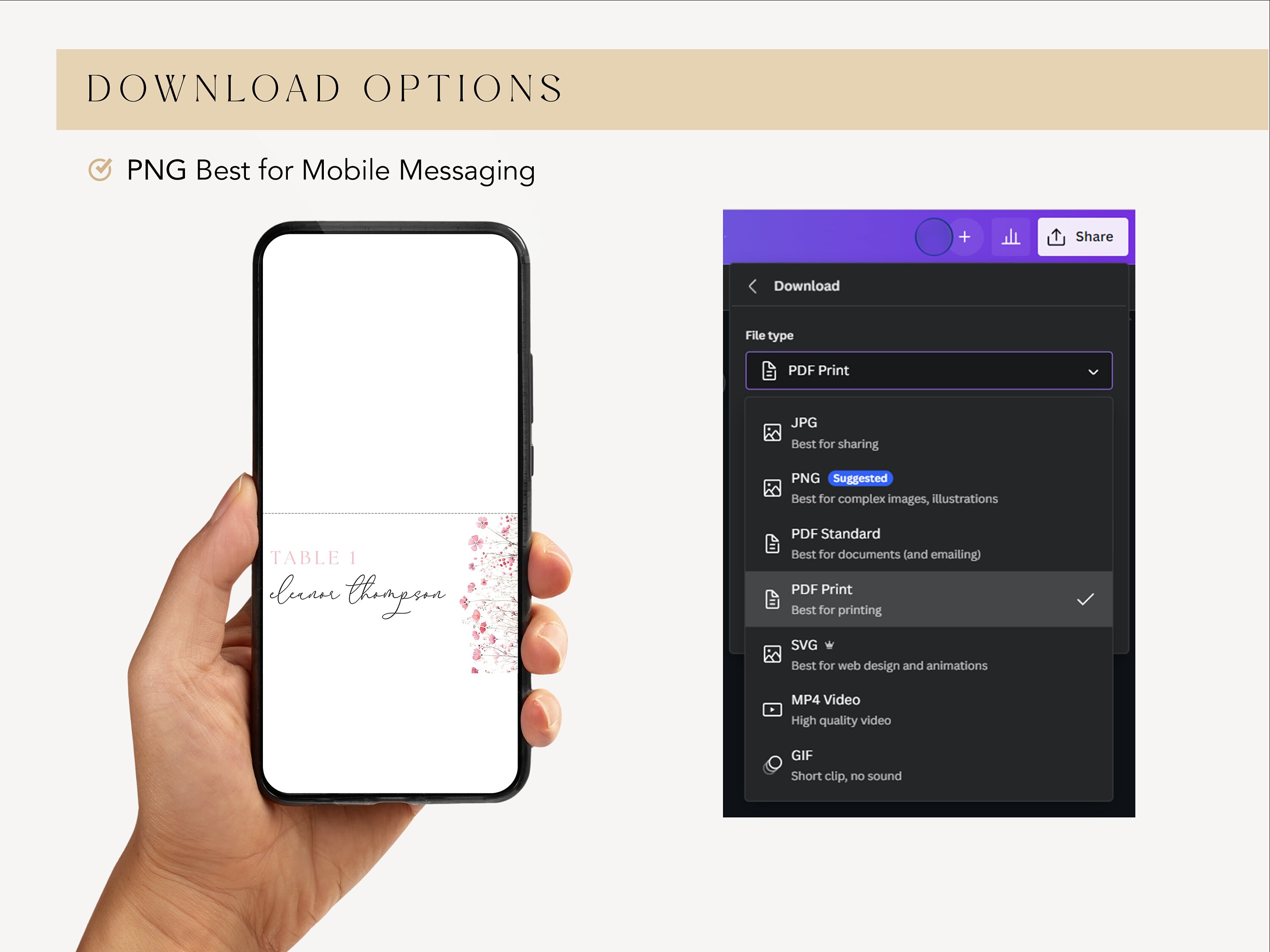 EDITABLE Minimalist Pink Place Cards Canva Template for Baby Shower ...