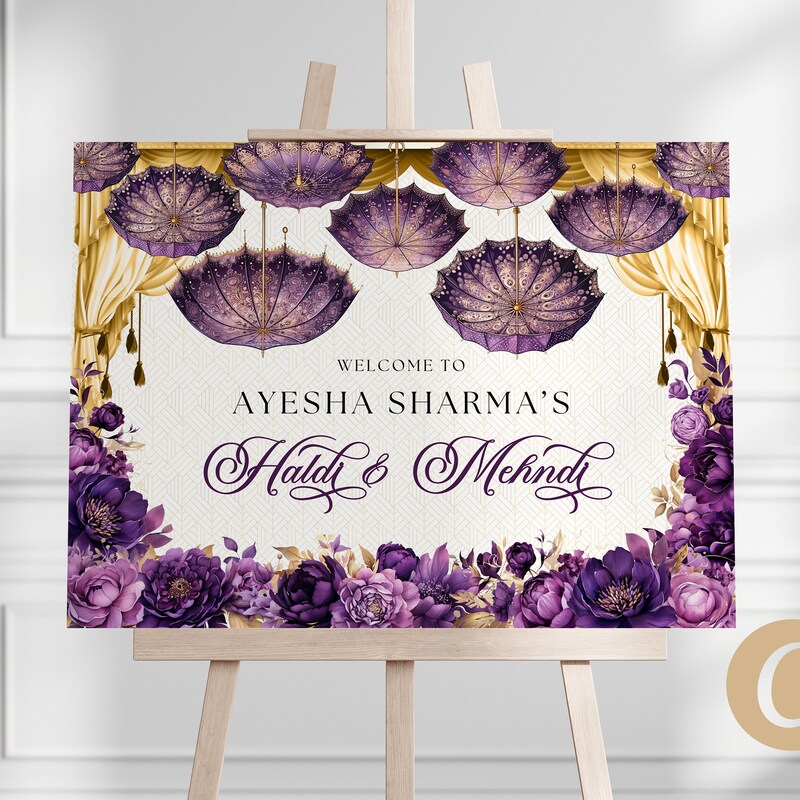 Purple Wedding Sign - Etsy