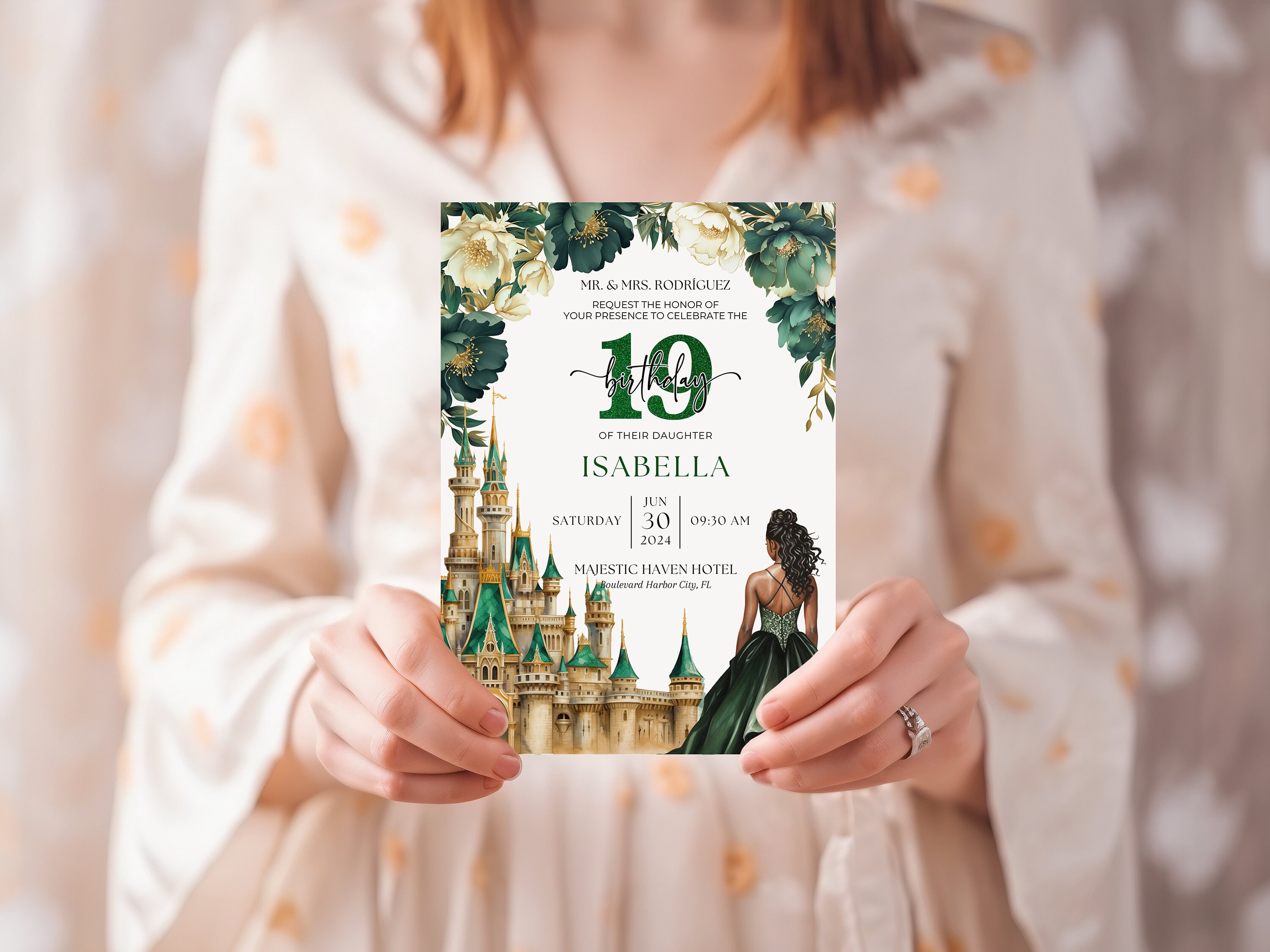 Magical Fairytale Theme Invitation, Princess Castle Birthday Template ...