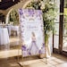 Editable Lilac Purple Gold Floral Butterfly Princess Quinceanera ...