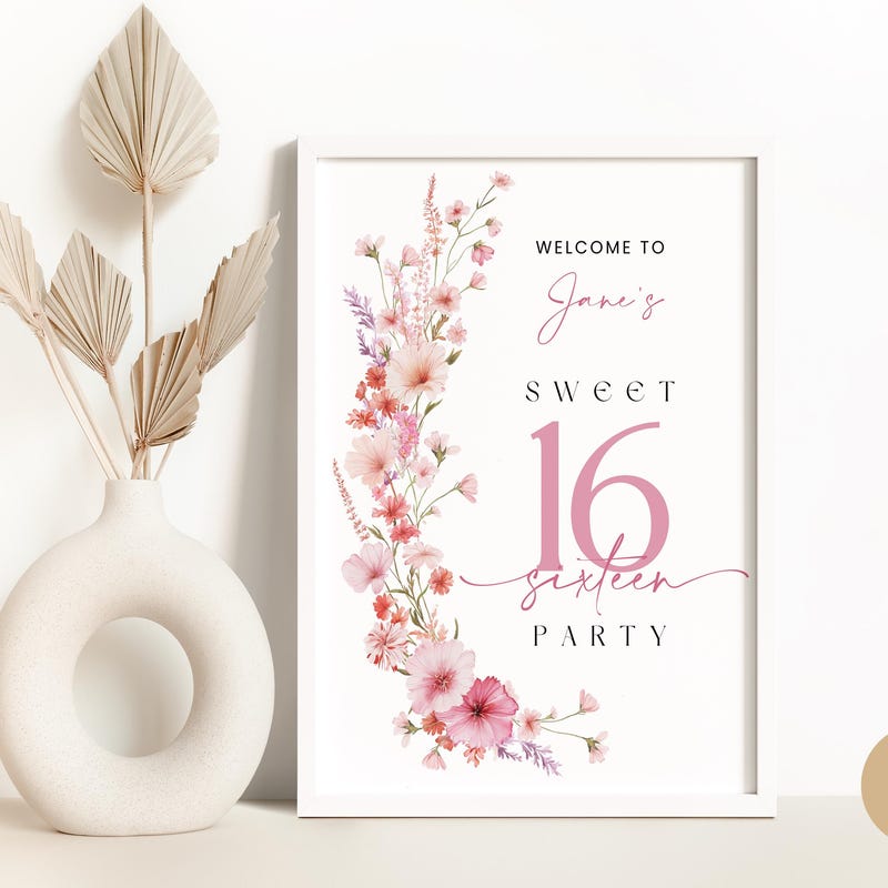 Sweet 16 Welcome Sign - Etsy