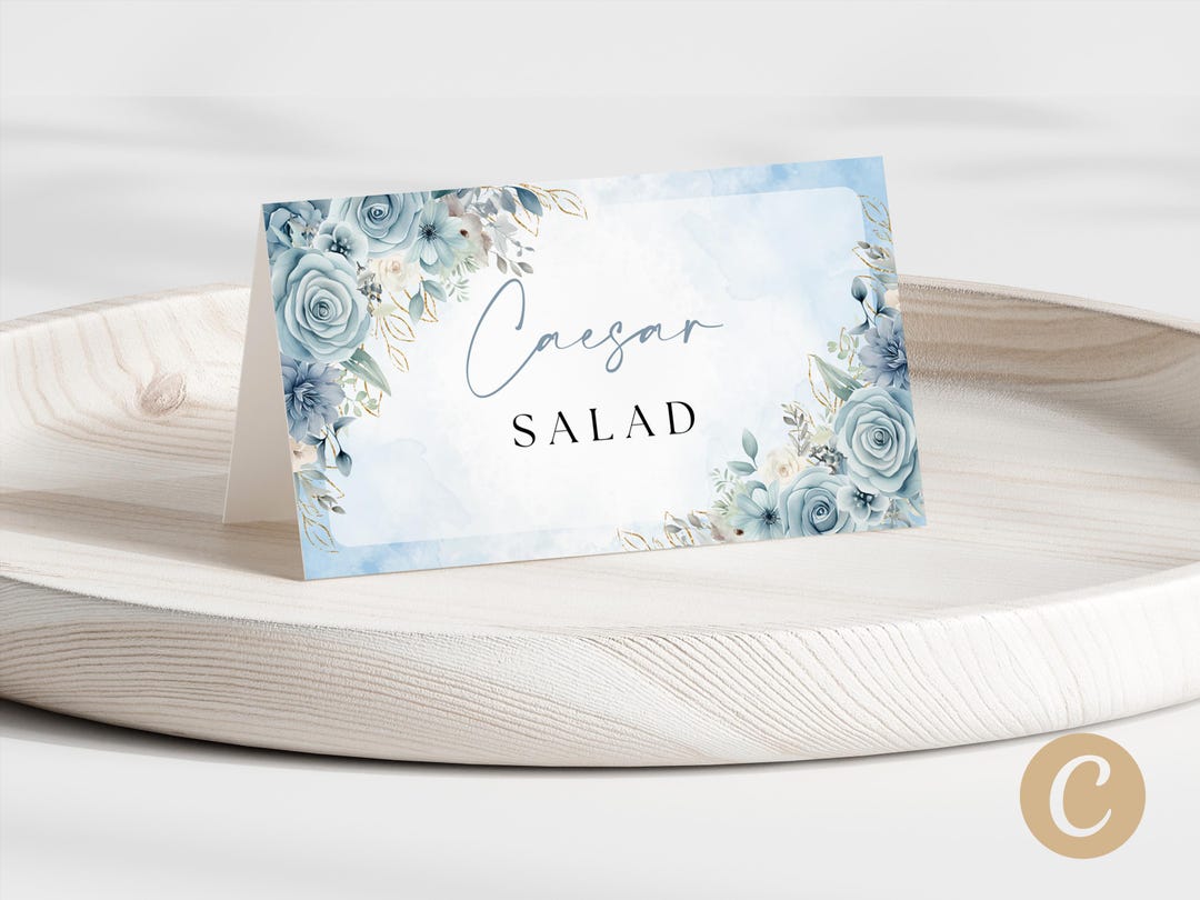 LDS Baptism Food Label for Boy Canva Template, Blue Floral Latter Day ...