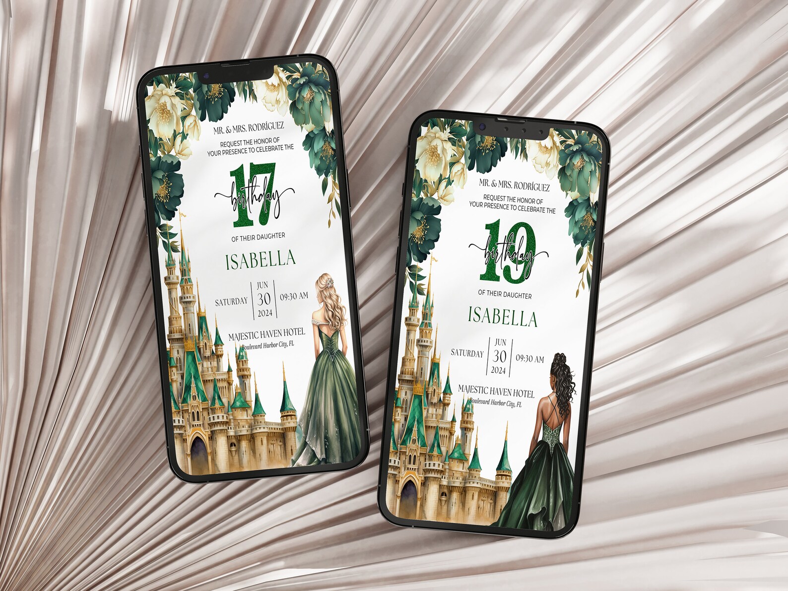 Magical Fairytale Theme Invitation, Princess Castle Birthday Template ...