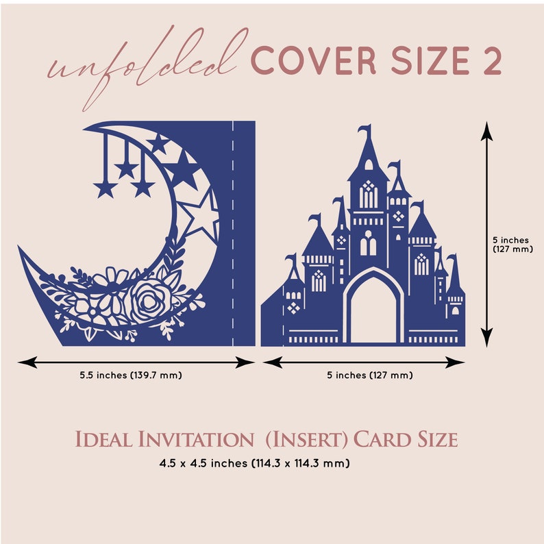 Fairy Tale Castle Carriage Princess Laser Cut Invitation - Etsy