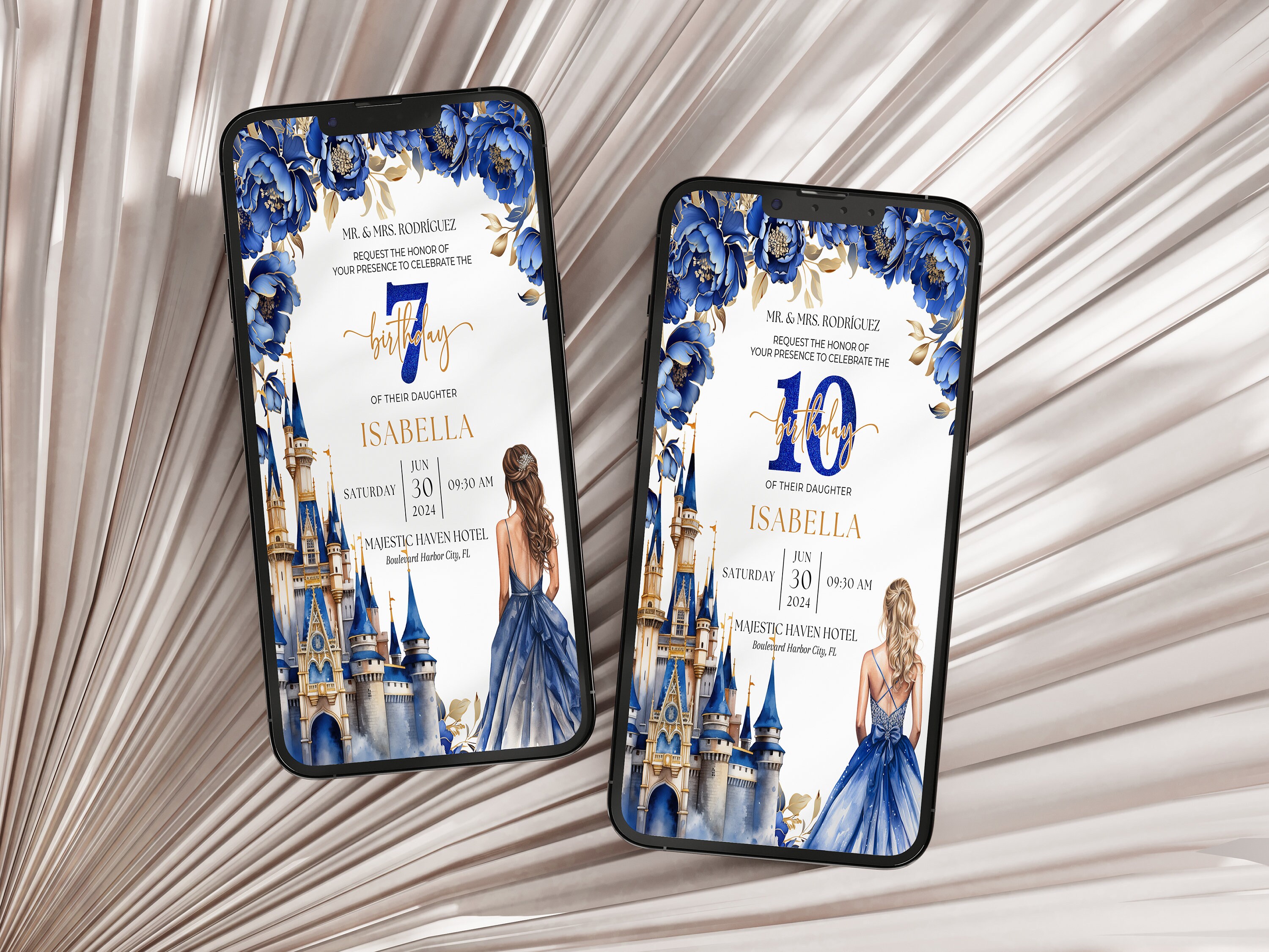 Magical Fairytale Theme Invitation, Princess Castle Birthday Template ...