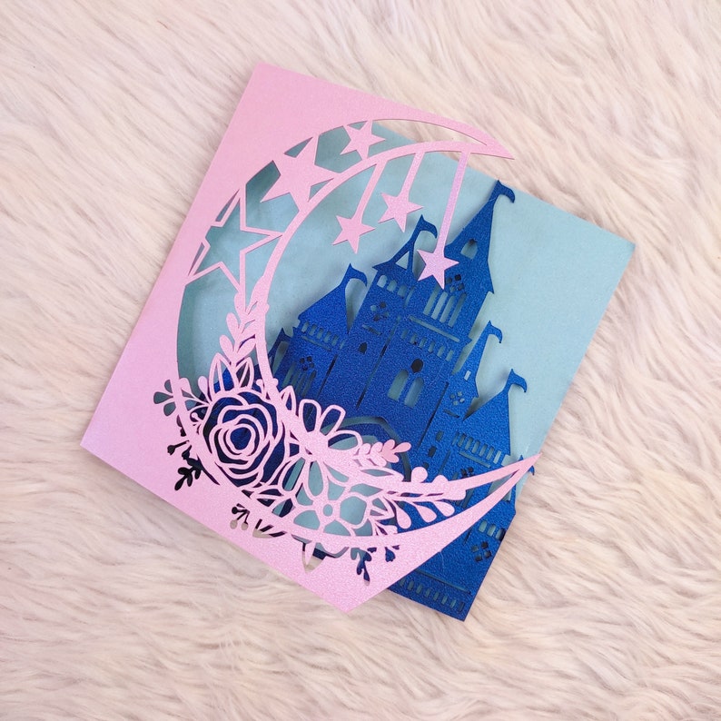 Fairy Tale Castle Carriage Princess Laser Cut Invitation - Etsy