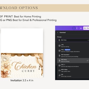 Mehndi Beige Gold Editable Food Label Canva Template for Indian Wedding ...