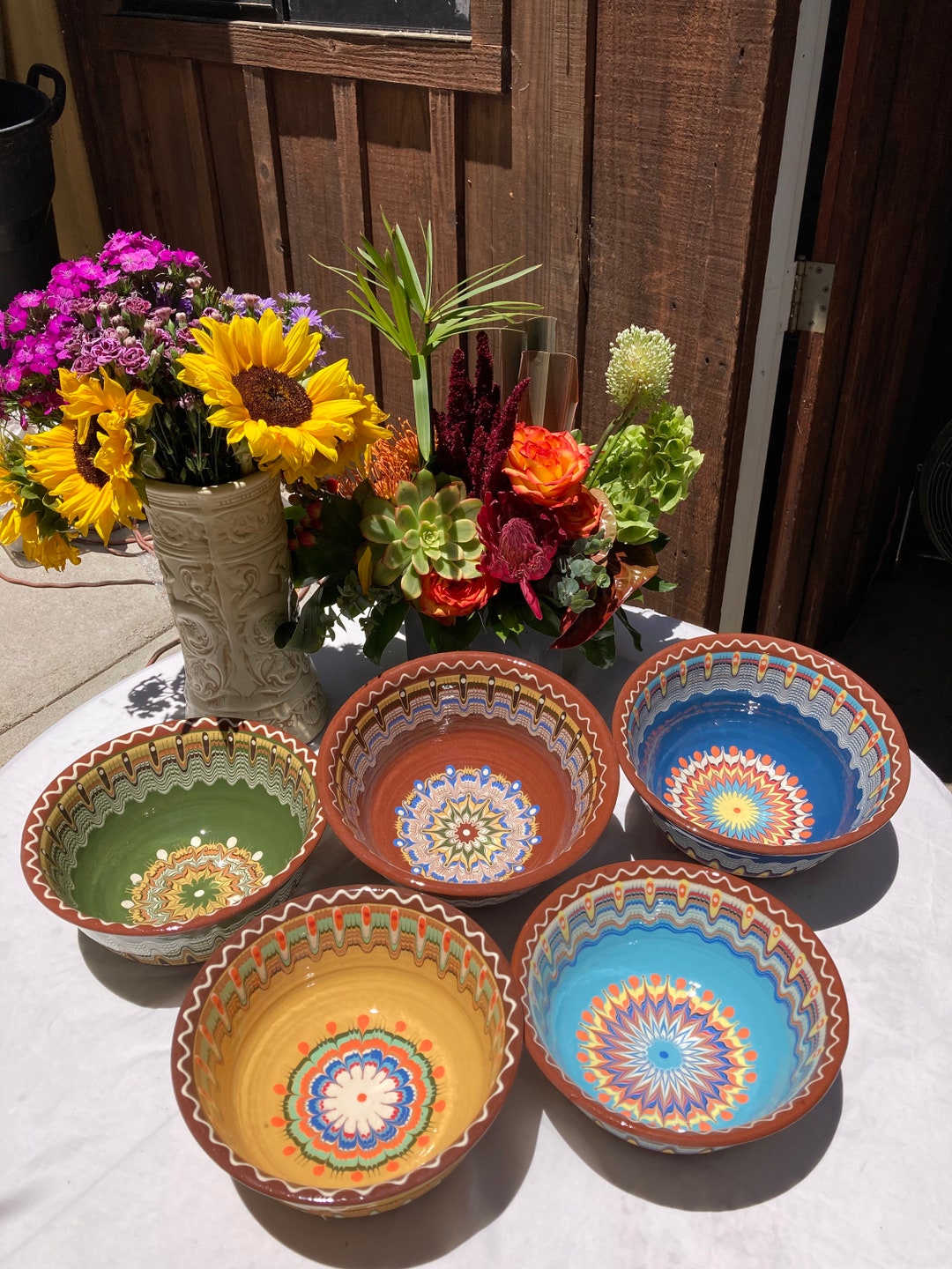 Salad Bowl - Bulgarian Pottery - Handmade Bowl - Clay Bowl - Hand ...