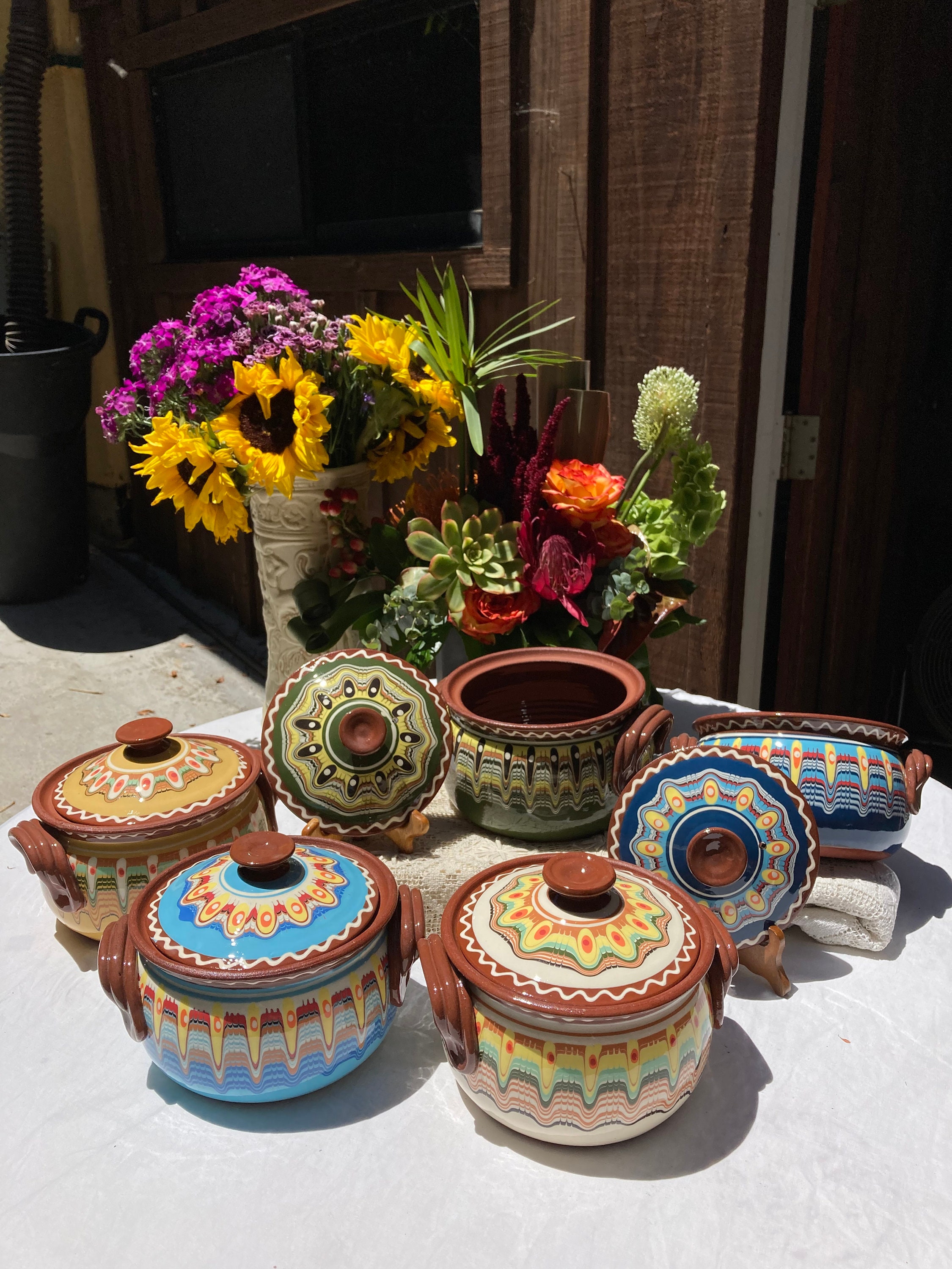 Medium Crock Pot 2 Liters Bulgarian Crock Pot Bulgarian Pottery Hand ...