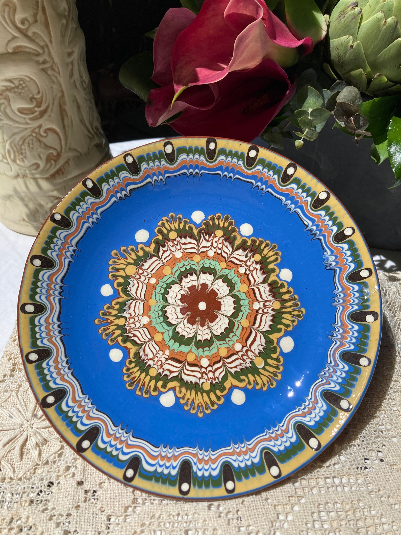 Medium Bulgarian Plates Bulgarian Pottery Handmade Pottery - Etsy