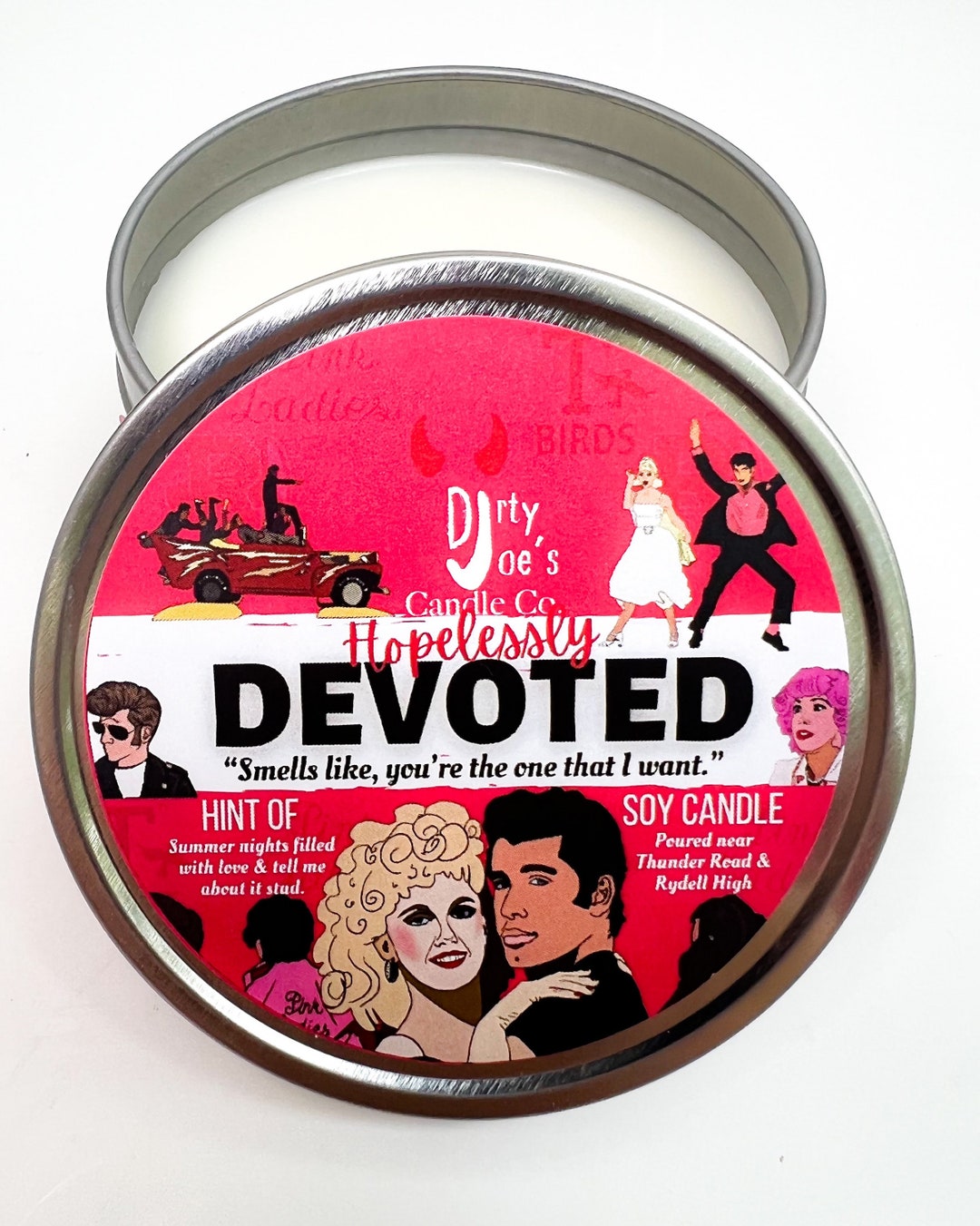 Hopelessly Devoted (grease Inspired Candle) - Etsy