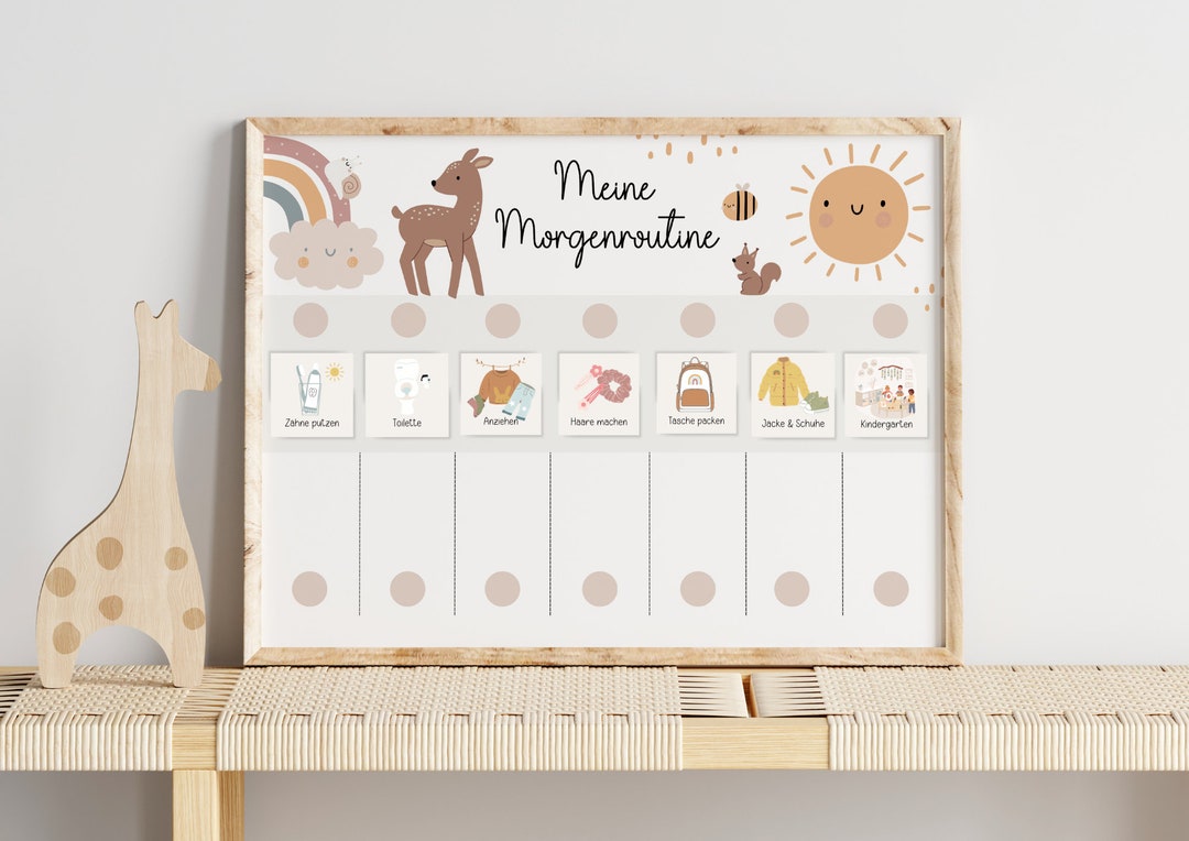 PDF, Tagesplan Kinder, Routineplan Kinder, Meine Routine, Kinder ...