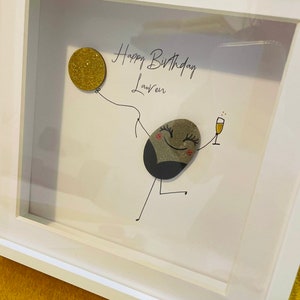 Pebble Art Birthday Cards - Etsy