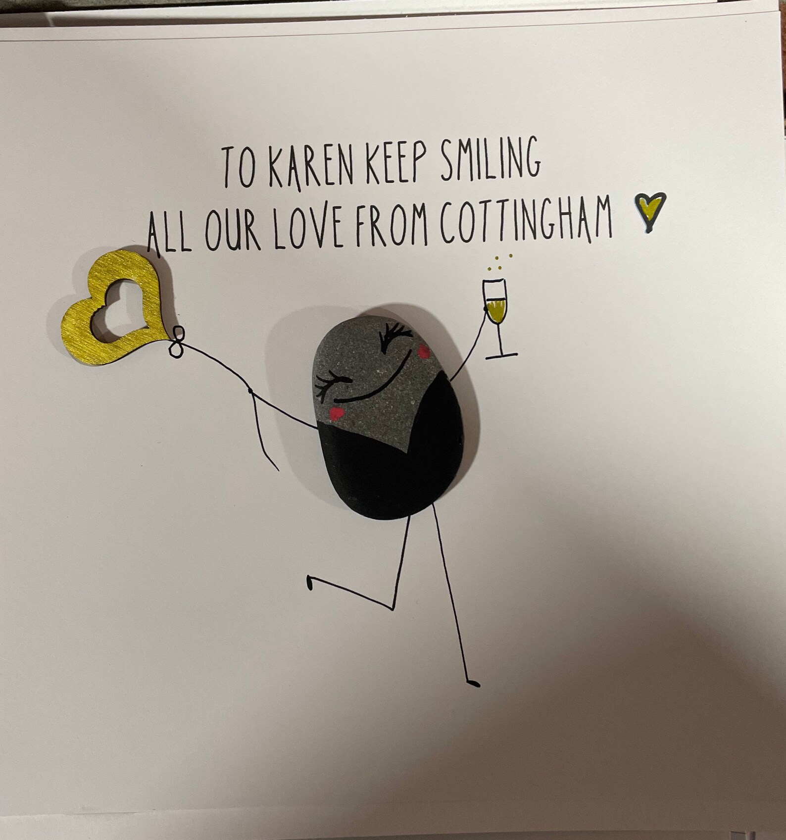 Pebble Art Birthday Cards - Etsy