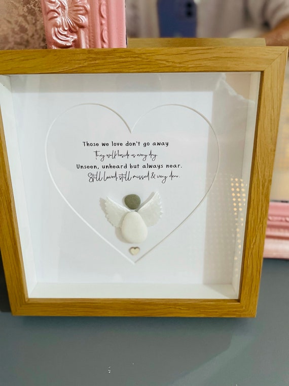 Beautiful and Delicate Pebble Art Angels - Etsy UK