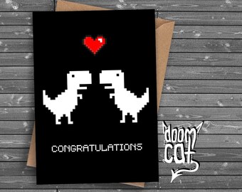 I Think You're Dinomite Cute T-rex Dinosaur and Bunny - Etsy