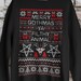Gothic Christmas Jumper Sweatshirt Merry Gothmas Ya Filthy Animal Top ...
