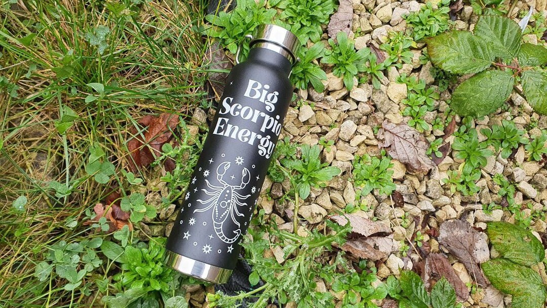 Starsign Goth Water Bottle Flask Copper Steel Gothic Tea Coffee 650ml ...